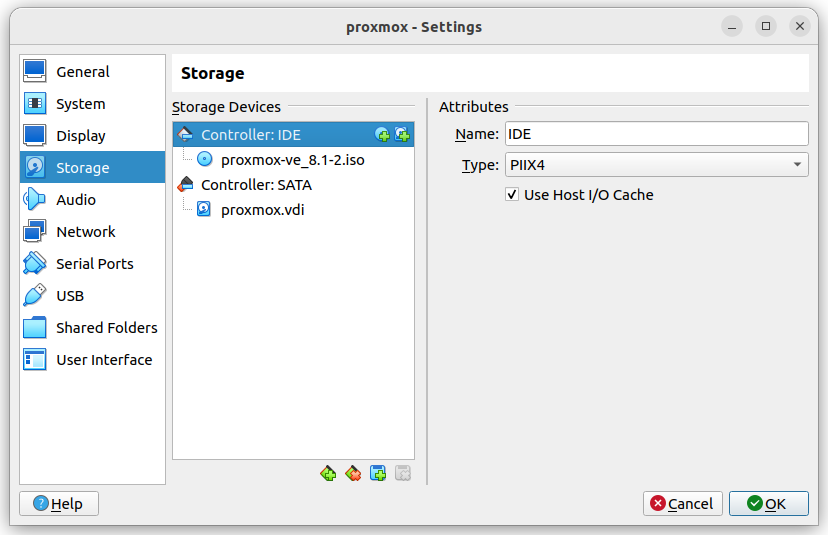 Installing Proxmox on Virtualbox | Home Server Group